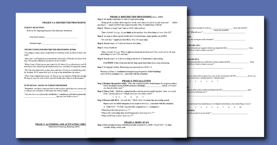 EMDR Worksheets | Mentally Fit Pro
