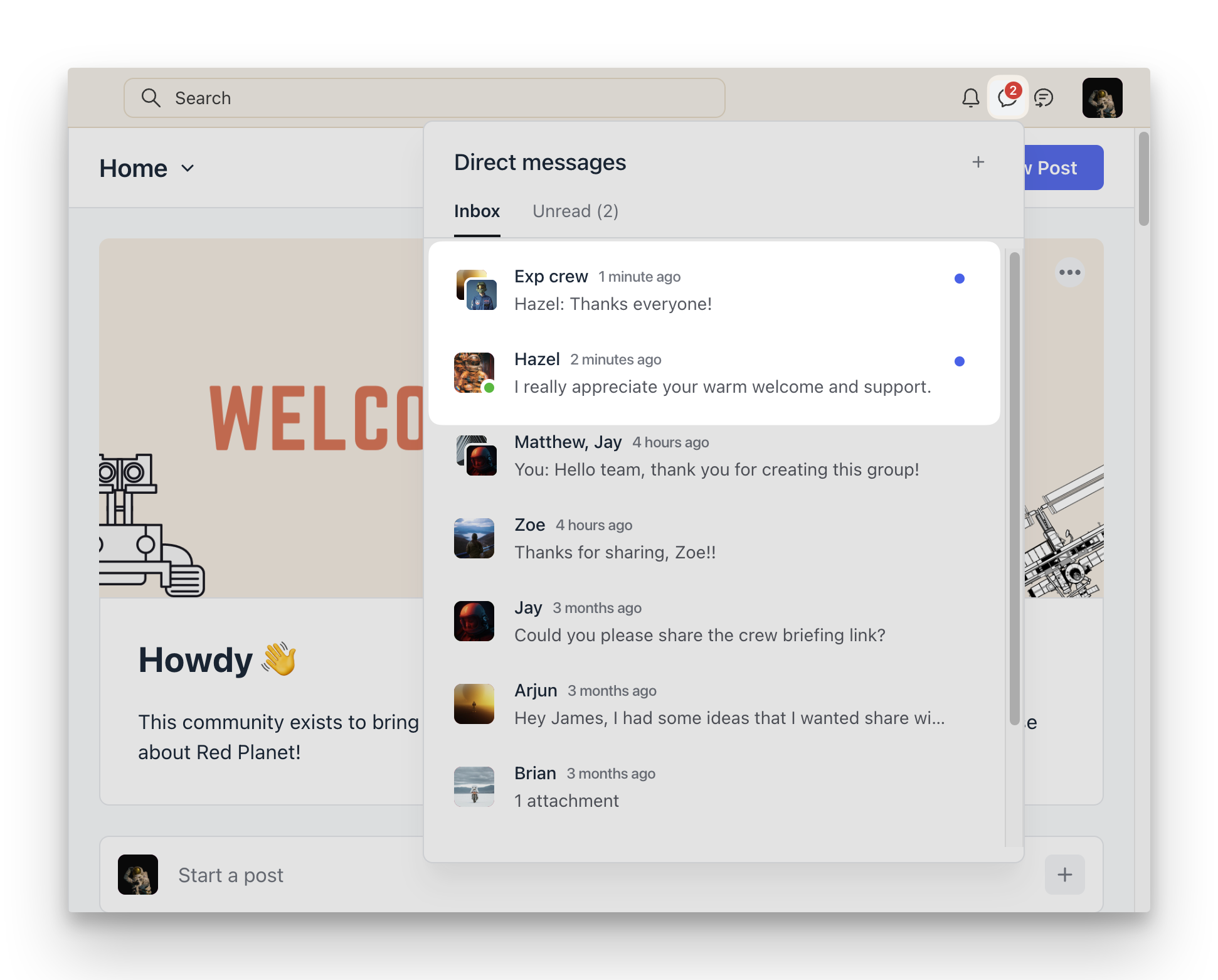 Receiving direct message notifications | Circle Knowledge Base