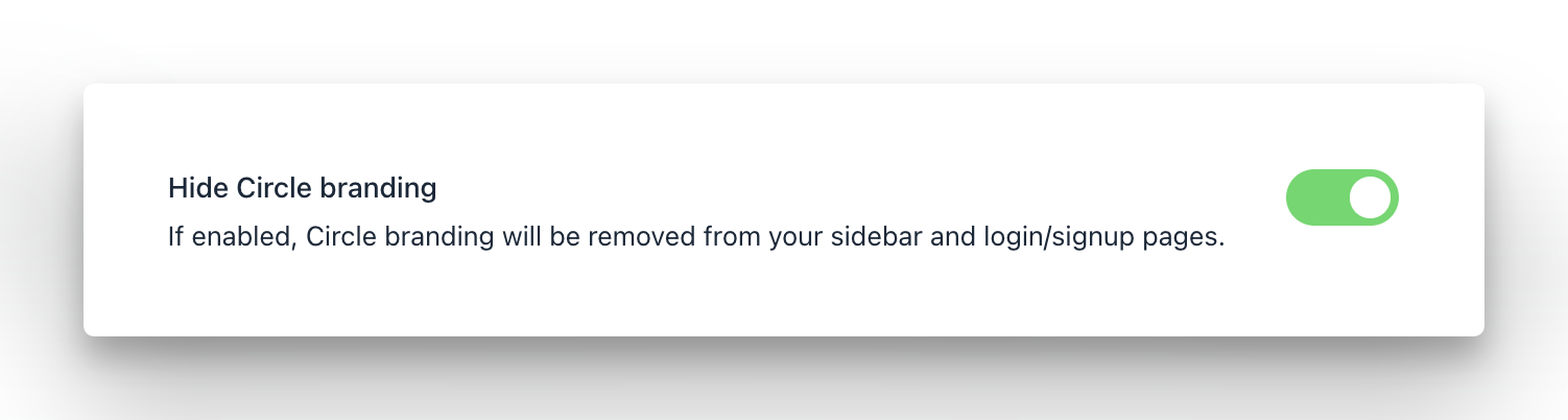 Hide Circle branding in your community | Circle Knowledge Base