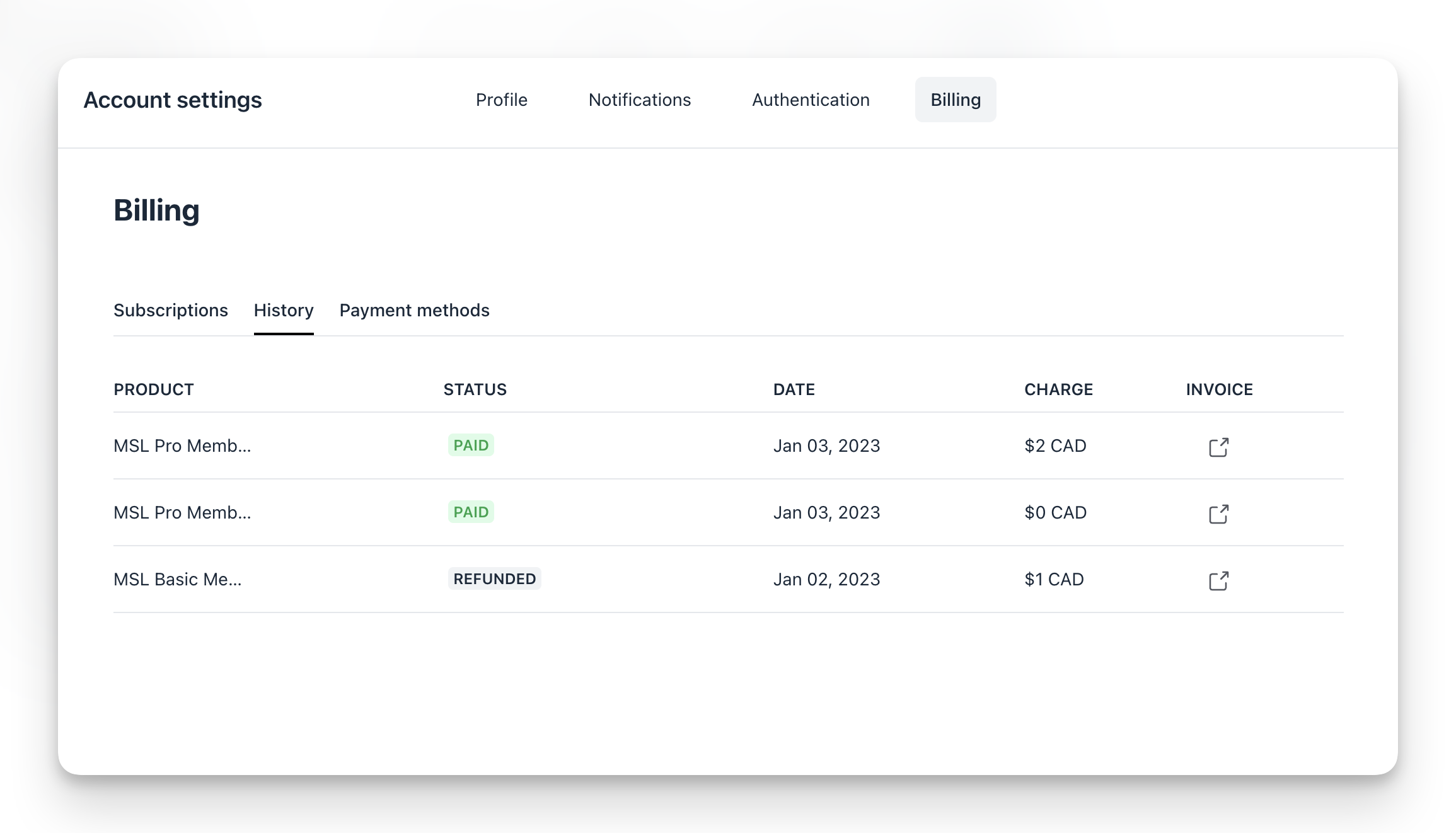View and download payment invoices | Circle Knowledge Base