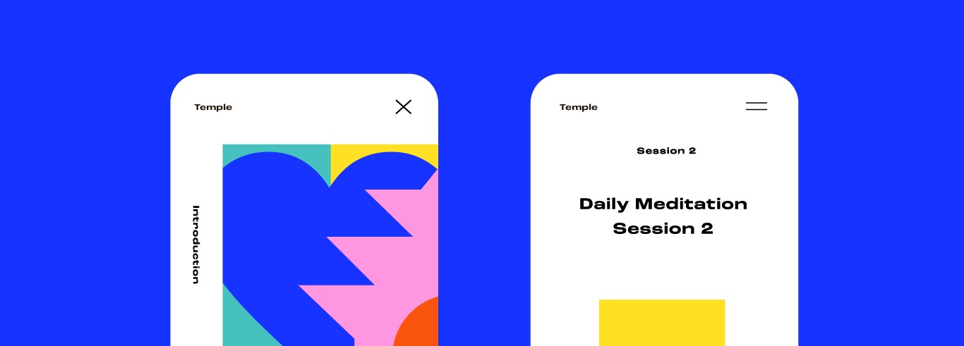 Brand and UI layouts for a community owned wellness app | Briefbox