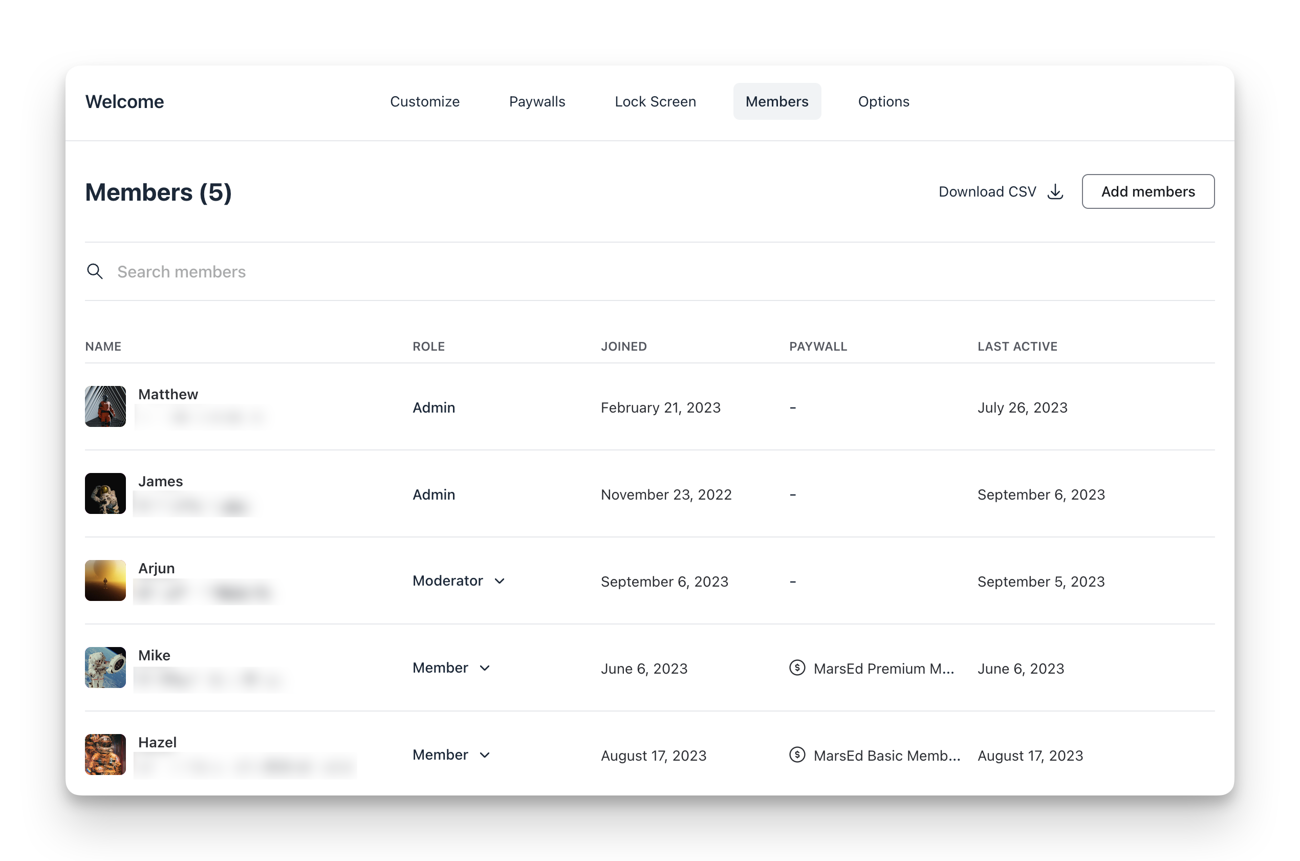Manage members within spaces and space groups | Circle Knowledge Base