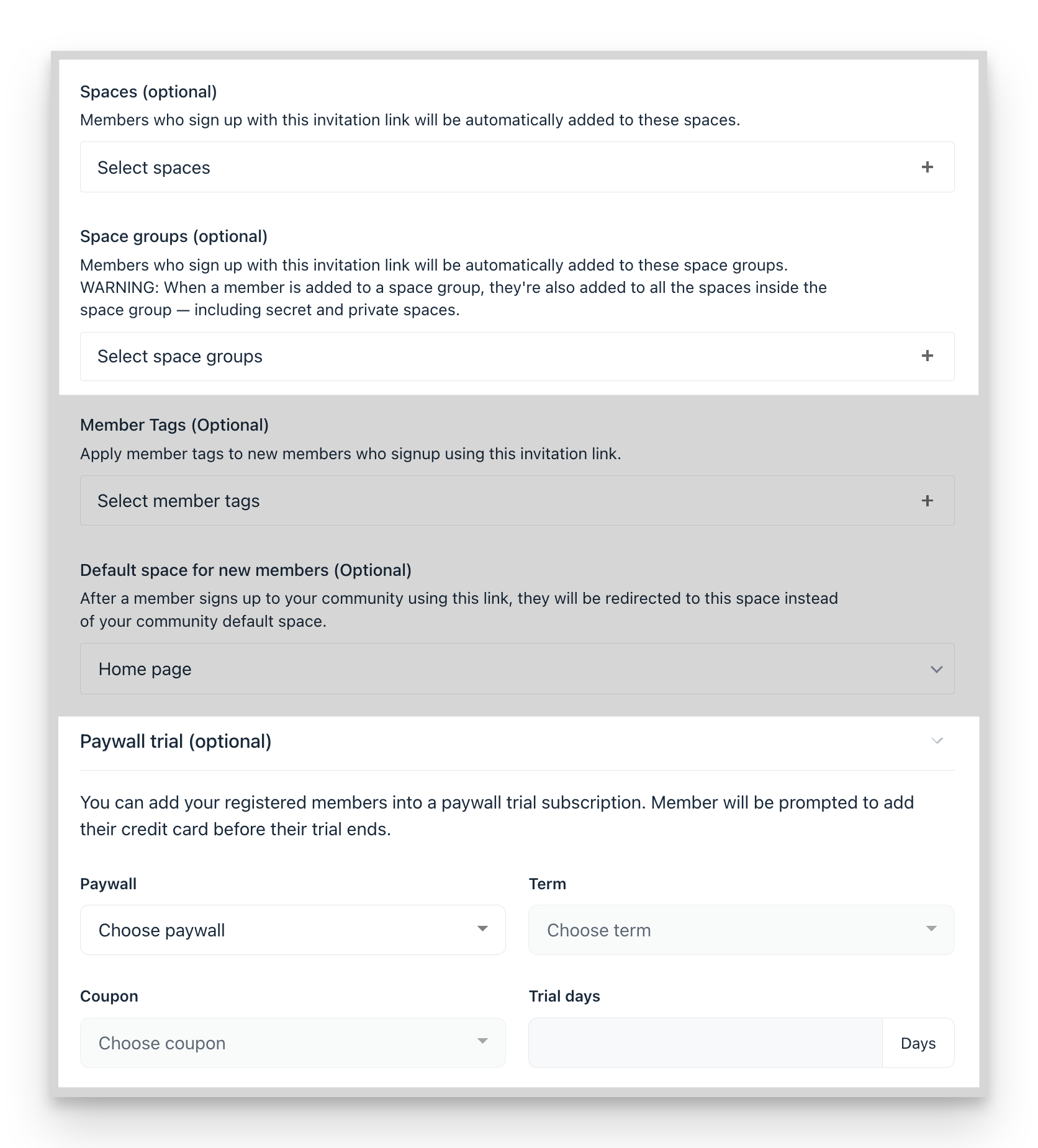 Auto-adding members to spaces | Circle Knowledge Base